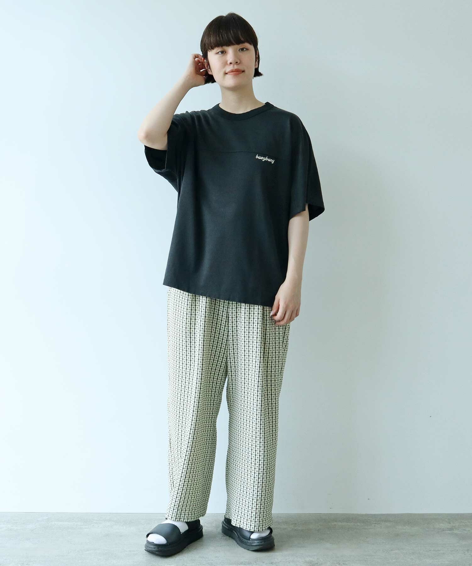 AMBIDEX Store REFINE JERSEY FOOTBALL T-シャツ(F BLACK): FLAT-cic-HATENA