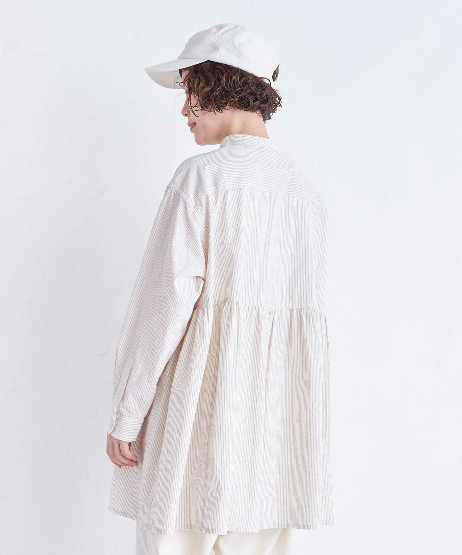 AMBIDEX Store ○FINX OX/STRIPE スモックシャツ(F BEIGE STRIPE AMBIDEX Store ○FINX OX/STRIPE スモックシャツ(F BEIGE STRIPE