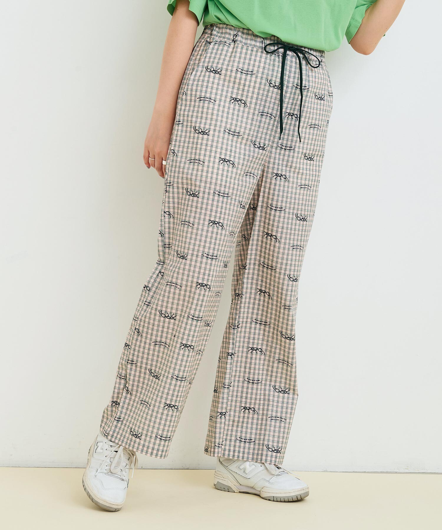 AMBIDEX Store ANT CHECK パンツ(F アカ): l'atelier du savon