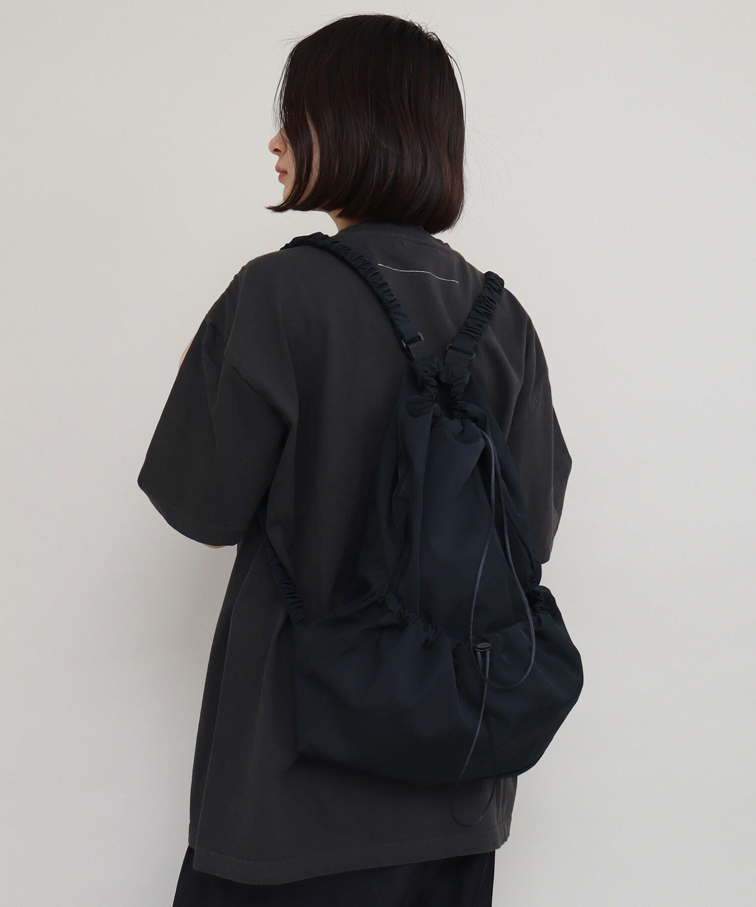 AMBIDEX Store 〇マットツイル ナップサック(F ベージュ): iki AMBIDEX Store 〇マットツイル ナップサック(F ベージュ): iki